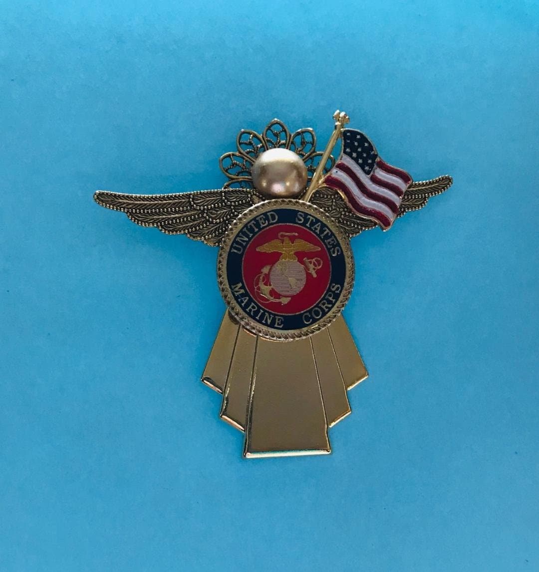 Marine Angel Pin | Etsy