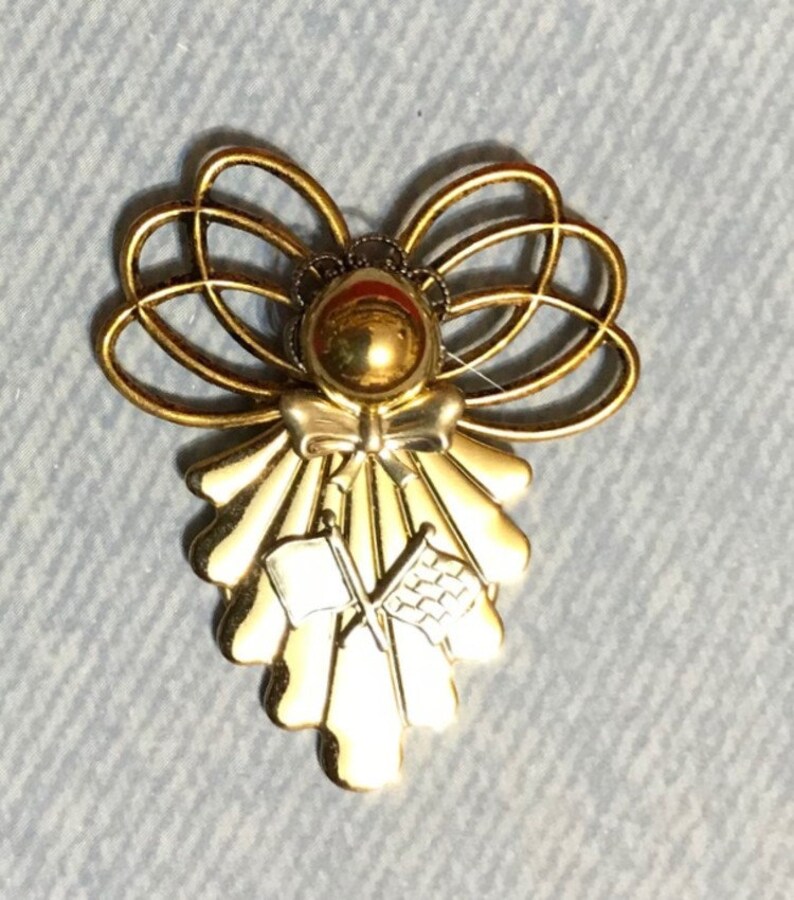 Racing Angel Pin | Etsy