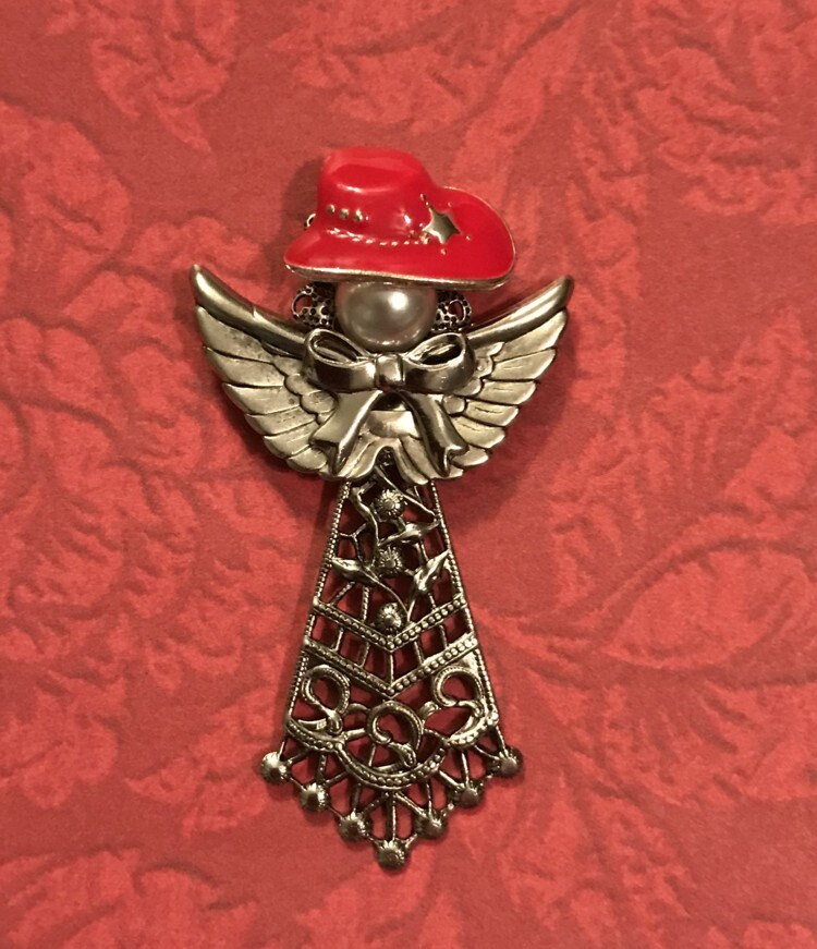Red Hat Angel Pin #206 - Etsy