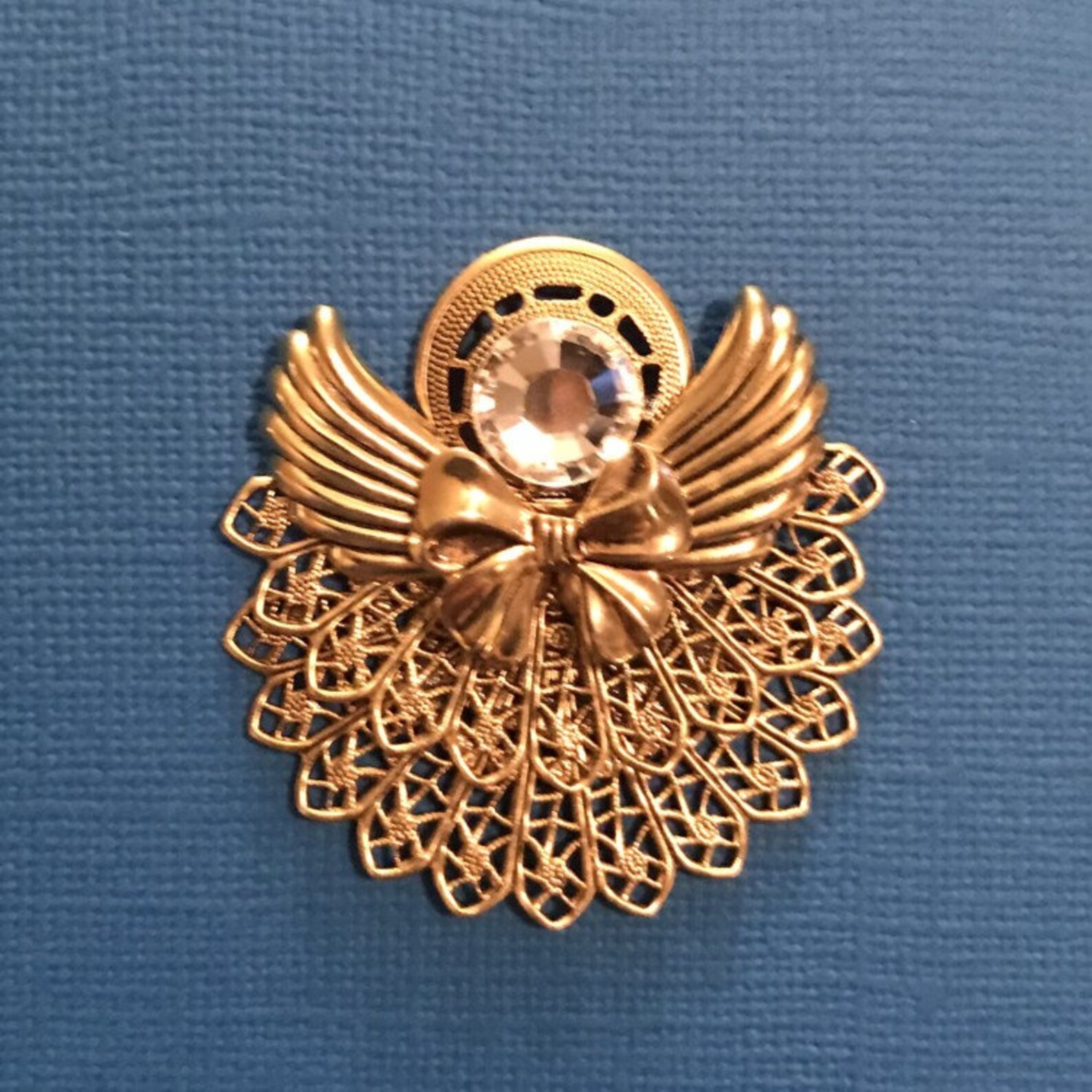 Birthstone Angel Pin 22 Stones 212 Double | Etsy