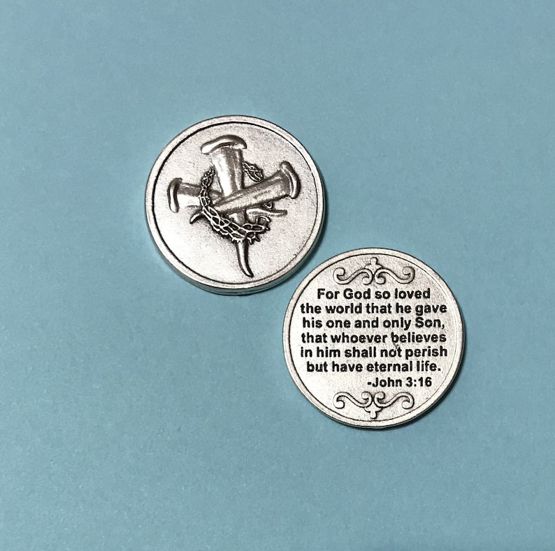 John 3:16 Pocket Token - Etsy