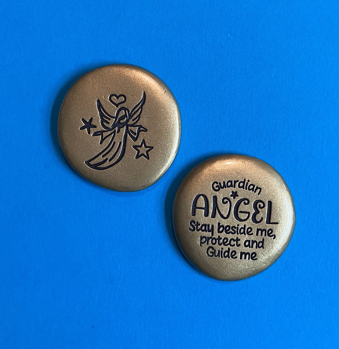Guardian Angel Pocket Pebble - Etsy