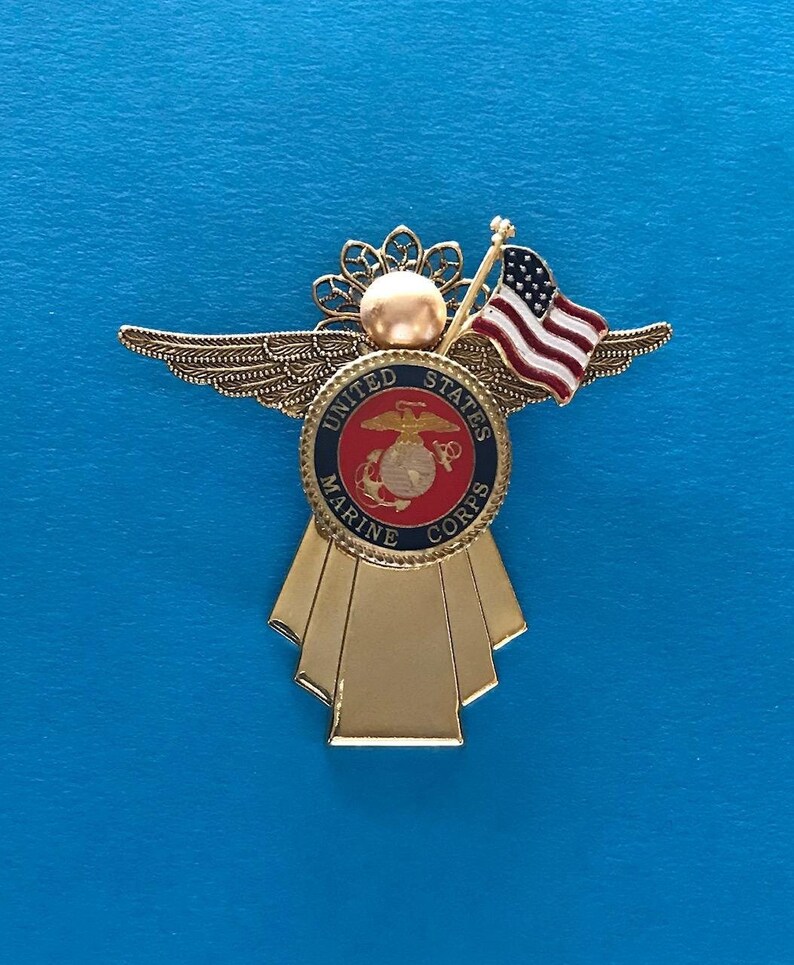 Marine Angel Pin - Etsy