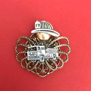 Firefighter Angel Pin - Etsy