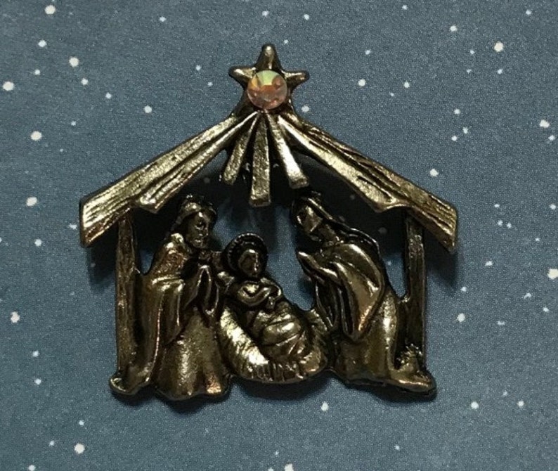Christmas Nativity Pin | Etsy