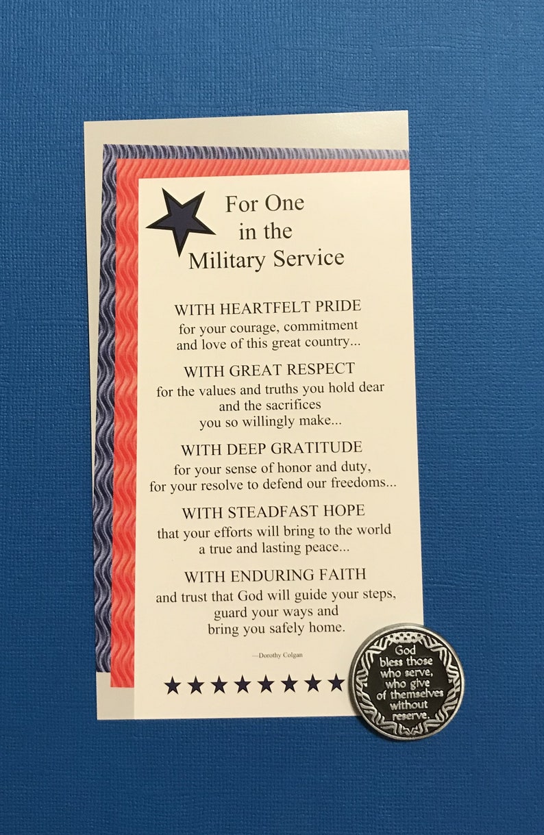 Military Service Token Set - Etsy