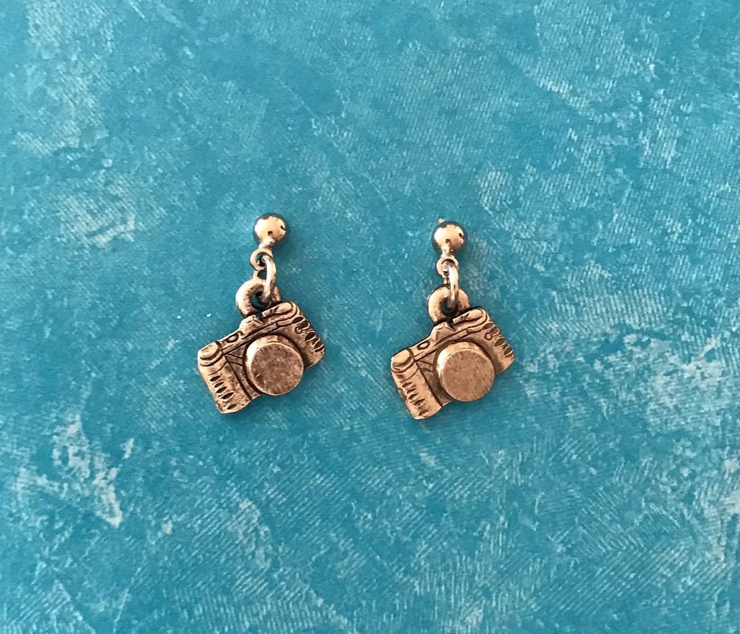 Camera Earrings, Photography Earrings - Etsy