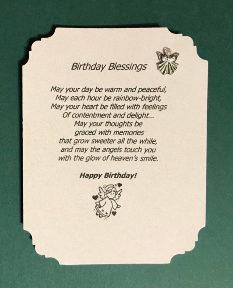 Birthday Blessings Angel Pin & Card - Etsy