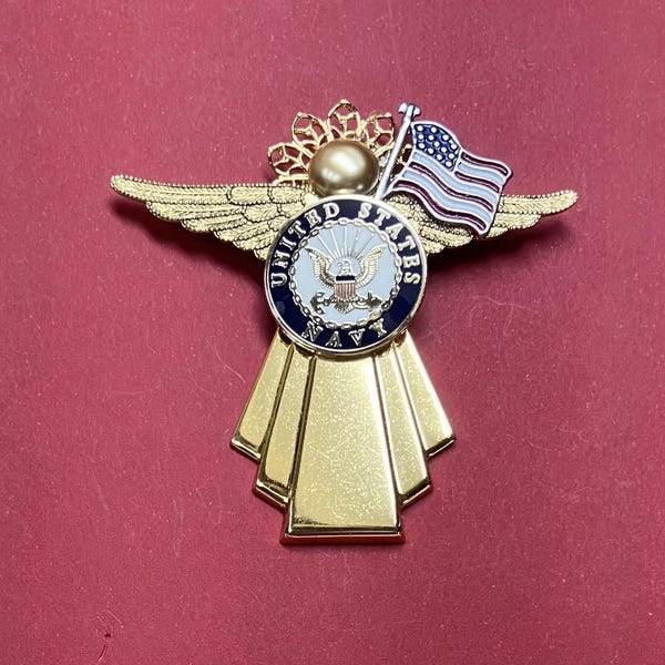 Navy Pin - Etsy