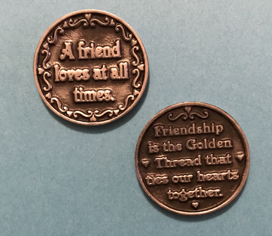Friendship Token: Golden Thread Keepsake (1 1/8") - Etsy