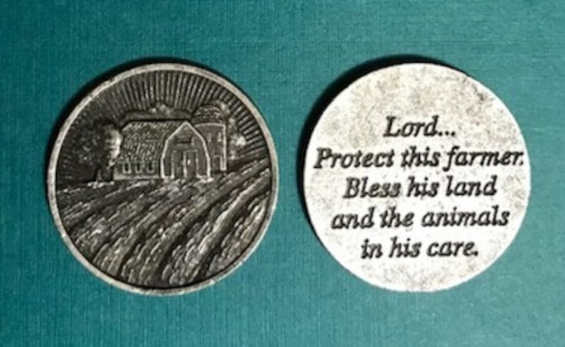 Farmer's Prayer Pocket Token - Etsy