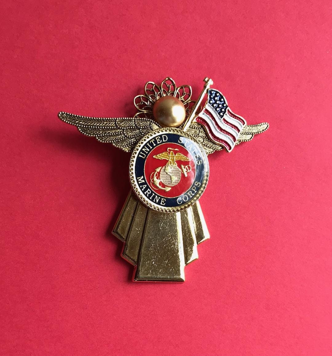 Marine Angel Pin | Etsy