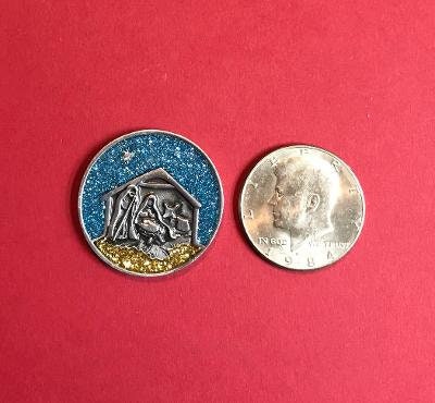 Nativity Coin Jesus is the Reason Coin - Etsy