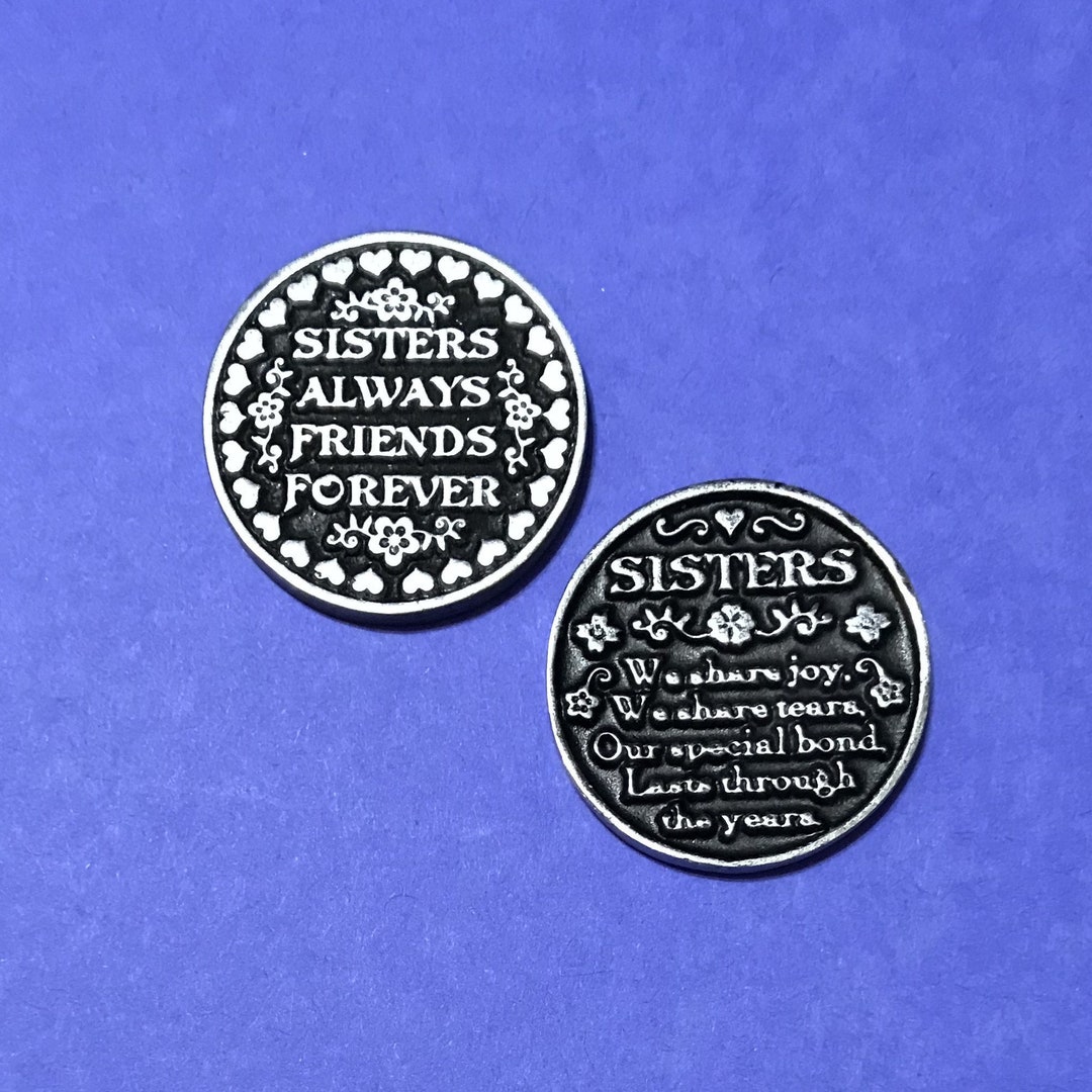 Sisters Token: Always Friends Forever Keepsake - Etsy