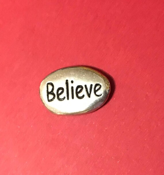Believe Pocket Piece | Etsy