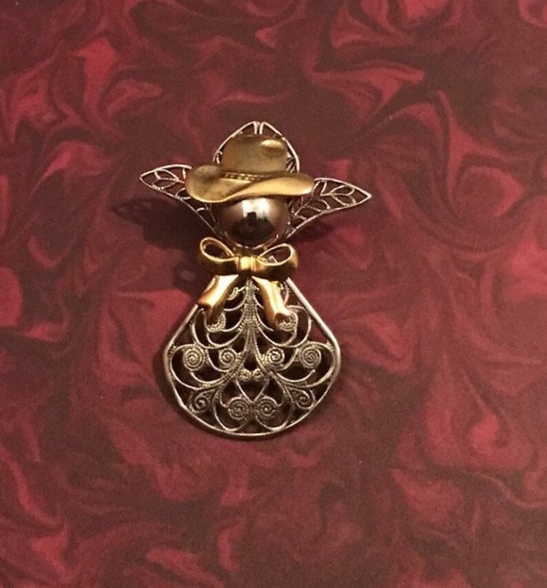 Cowboy/cowgirl Angel Pin - Etsy
