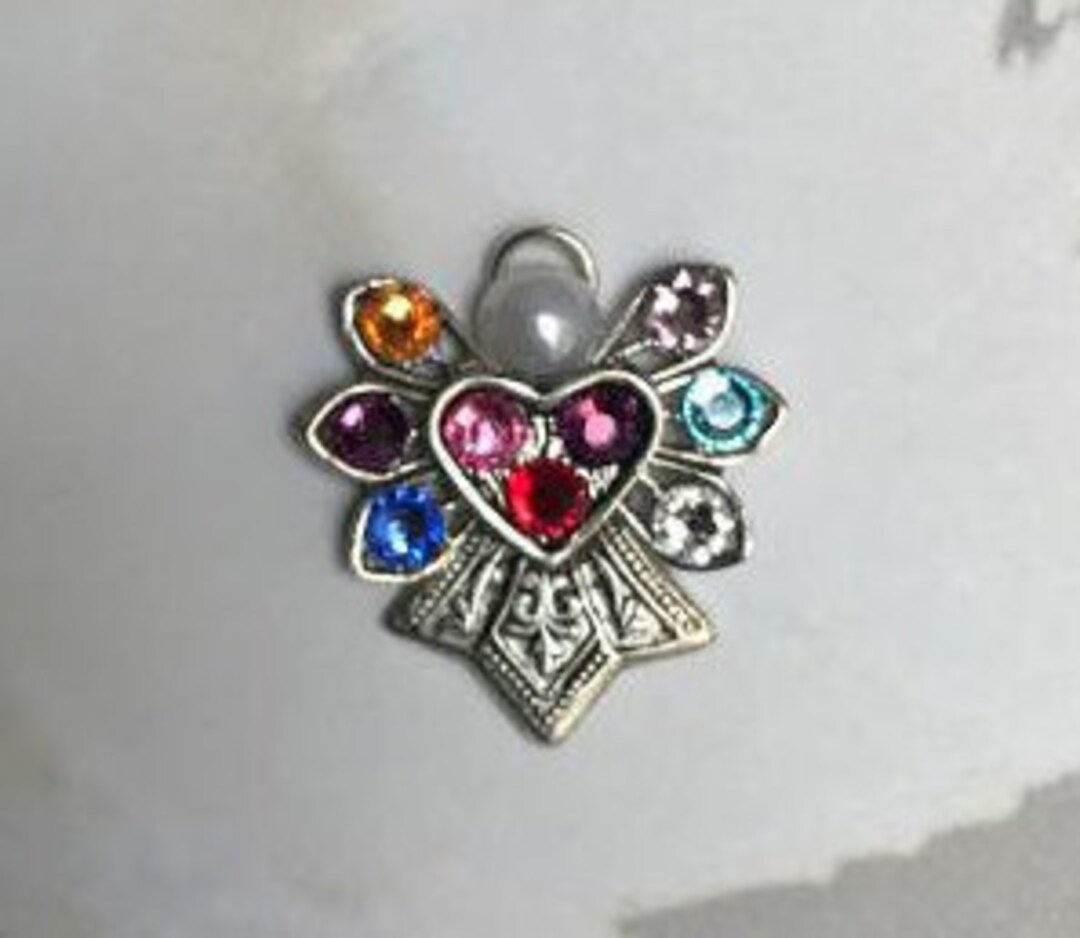Birthstone Angel Pin 126 - Etsy