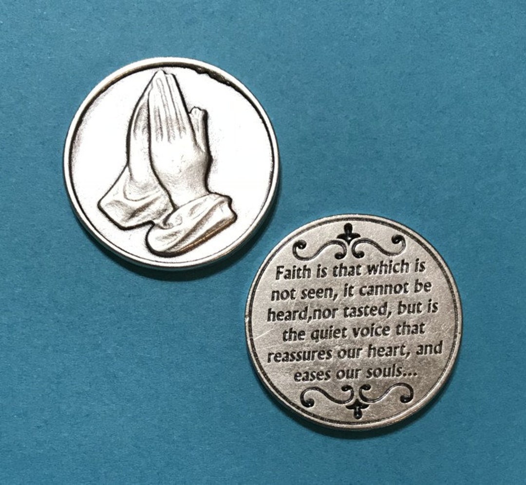 Faith Praying Hands Pocket Token - Etsy