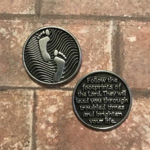Footprints Pocket Token - Etsy