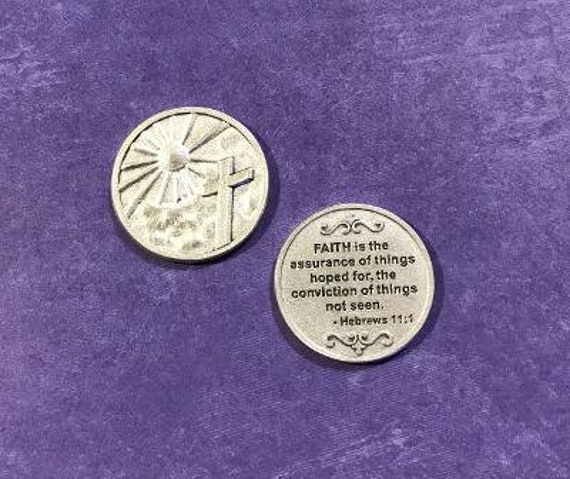 Faith Is... Pocket Token - Etsy