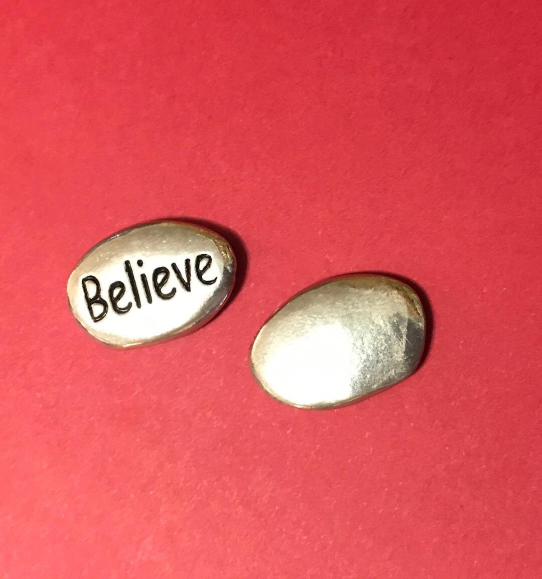 Believe Pocket Piece - Etsy