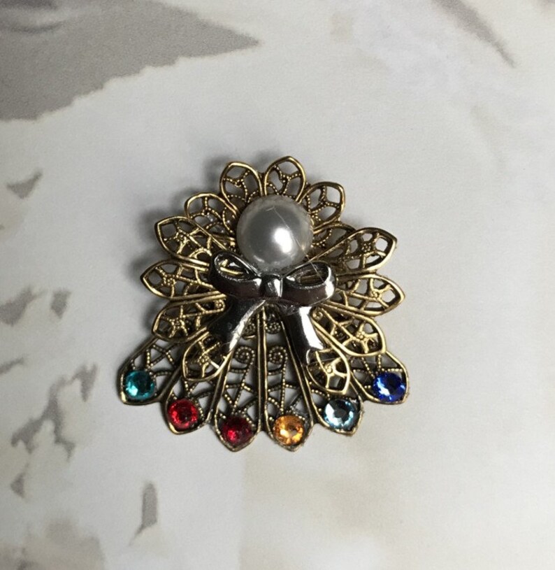 Birthstone Angel Pin 6 Stones on Skirt 241 - Etsy