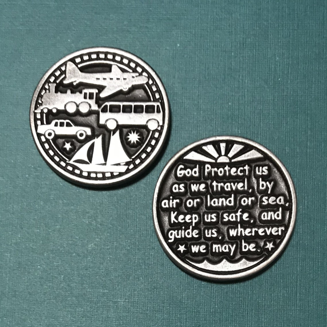 Traveler's Prayer Token - Etsy