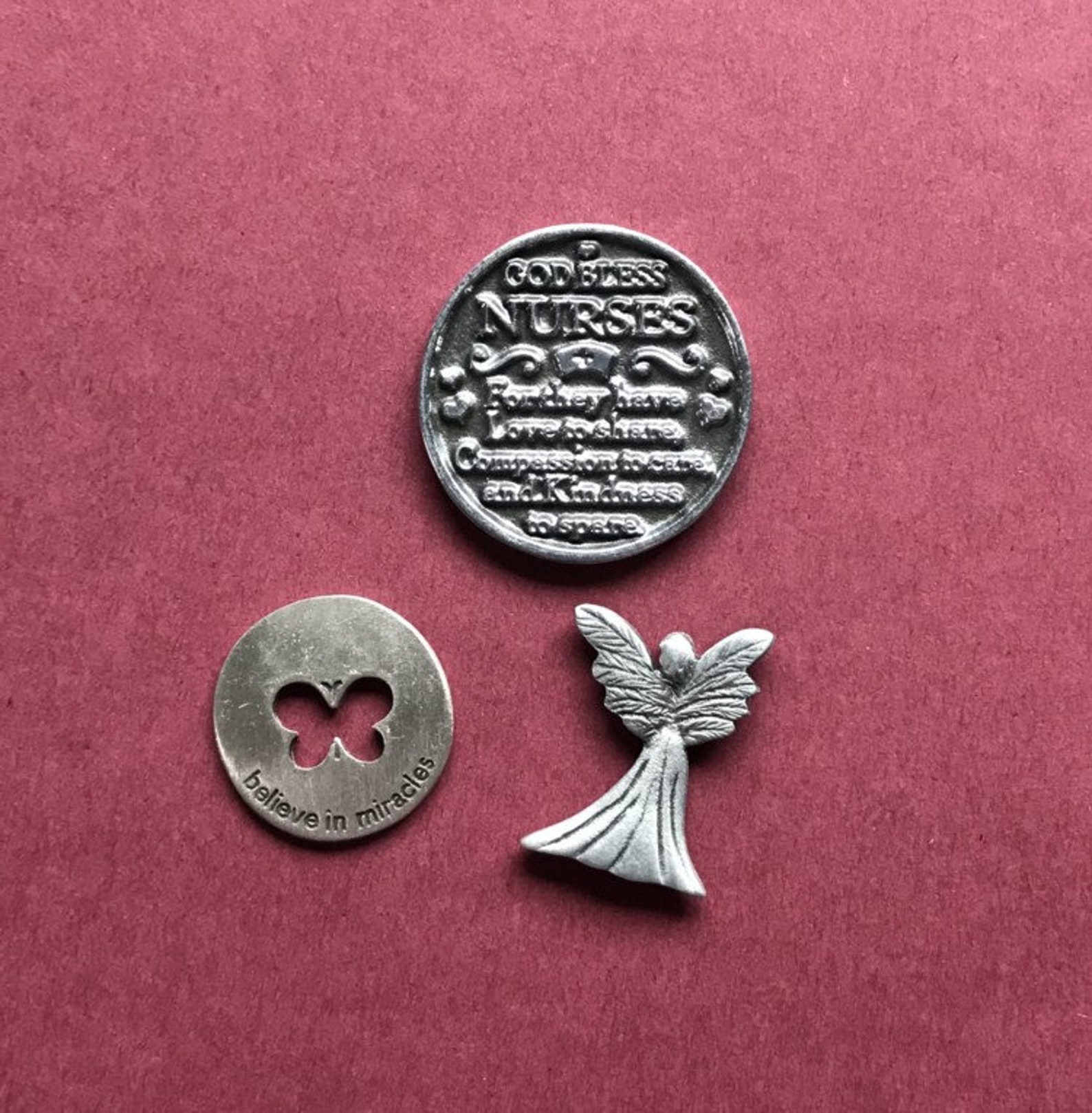 Set of 3 Nurses Tokens - Etsy