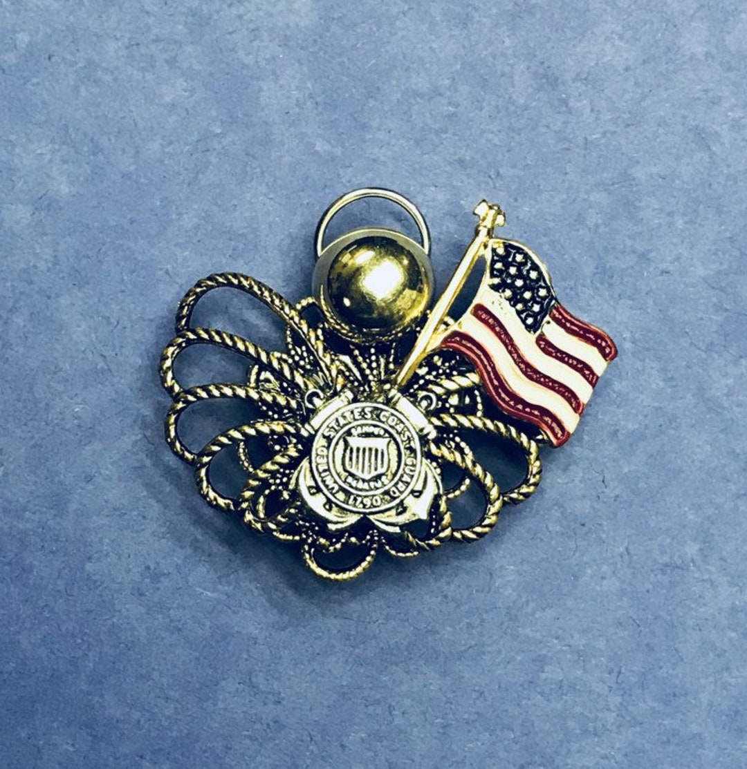 Coast Guard Angel Pin, Military Pin, - Etsy