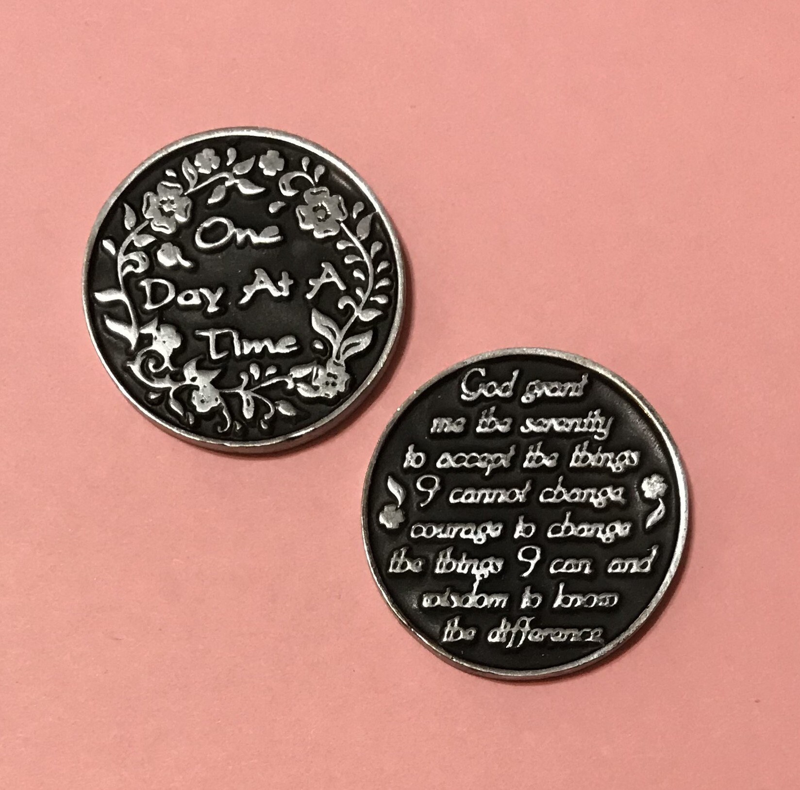 One Day at A Time/serenity Prayer Token - Etsy