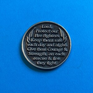 Firefighter Pocket Token - Etsy