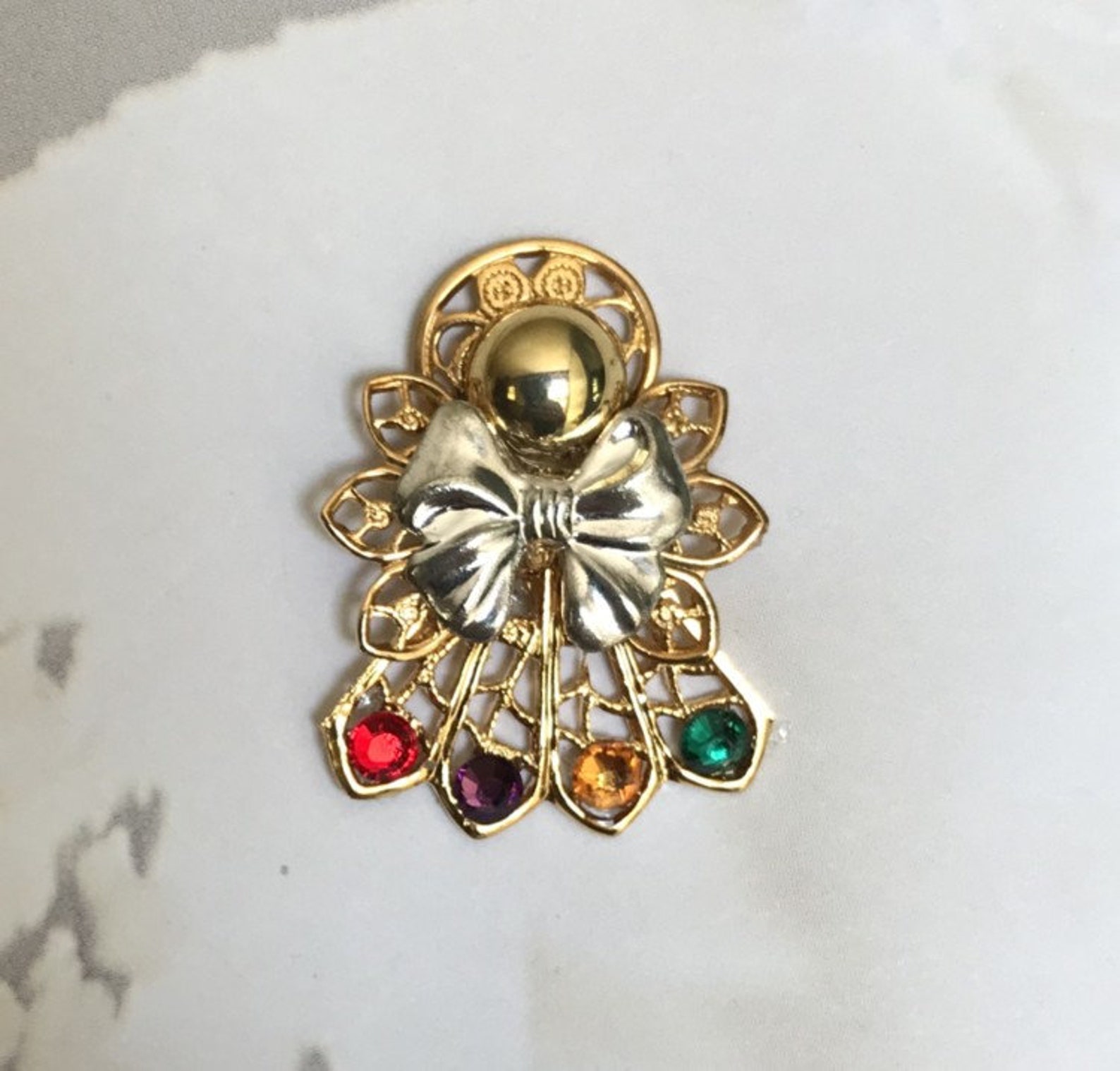 Birthstone Angel Pin #114 - Etsy