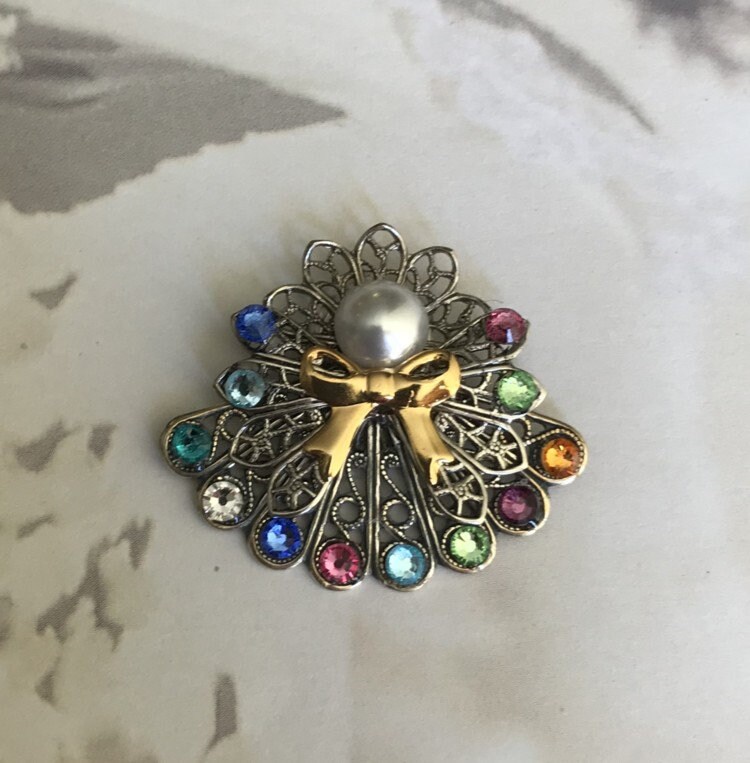 Birthstone Angel Pin (8 Stones on Skirt) #242 - Etsy