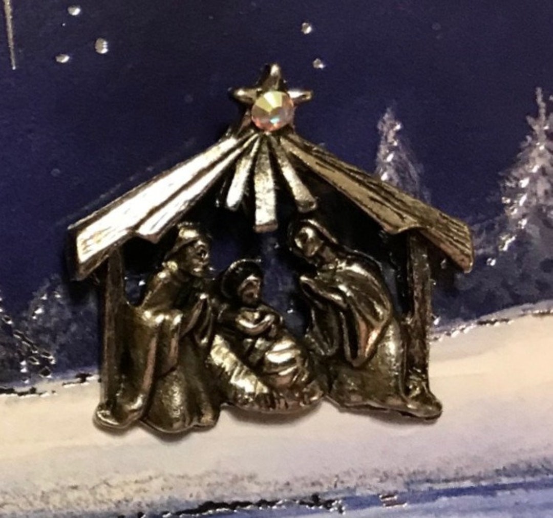Christmas Nativity Pin - Etsy