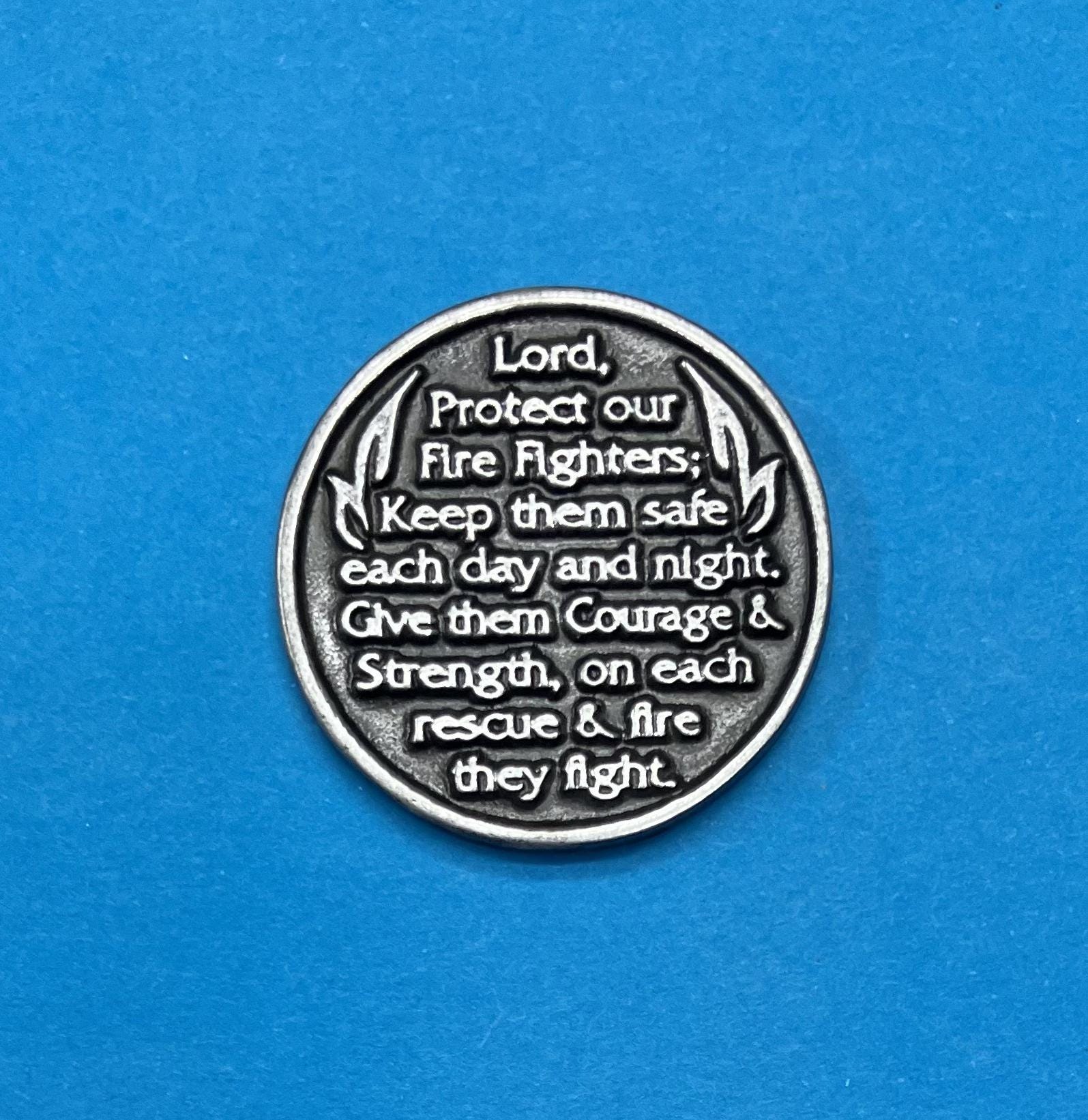 Firefighter Pocket Token - Etsy