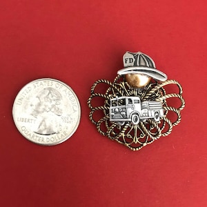Firefighter Angel Pin - Etsy