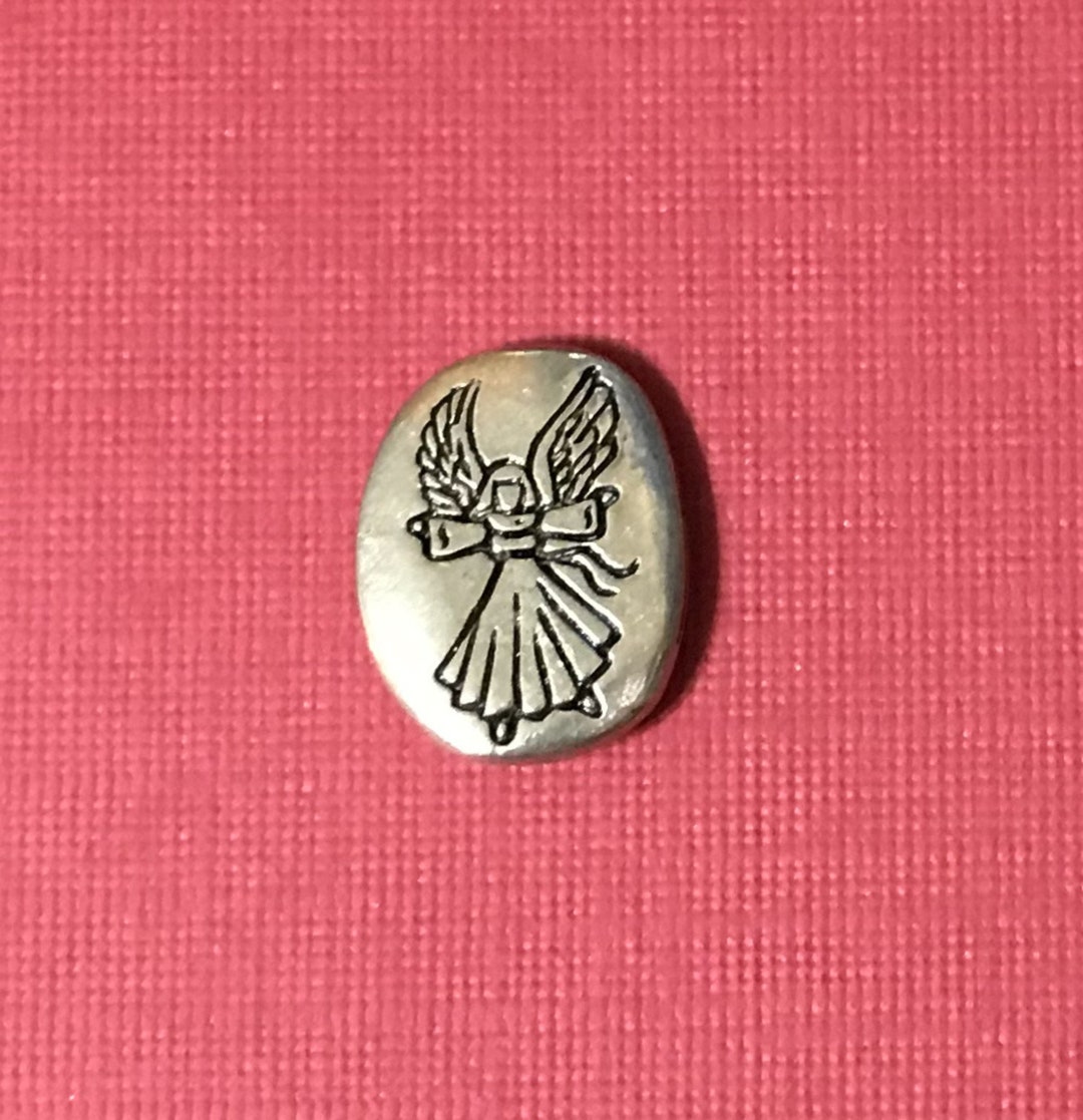 Angel of Faith Pocket Stone - Etsy