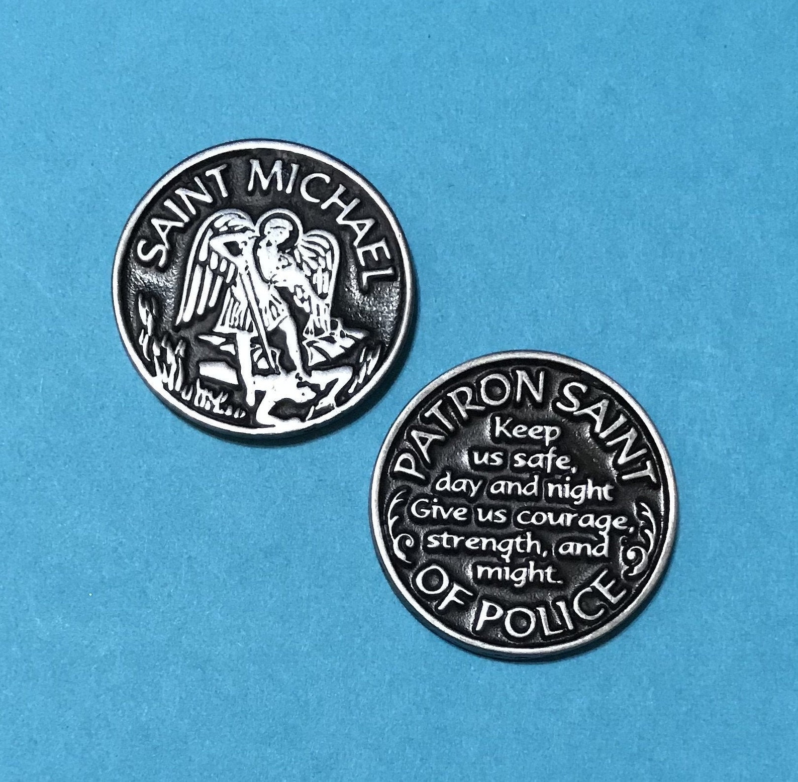 Saint Michael Patron Saint of Police Token - Etsy