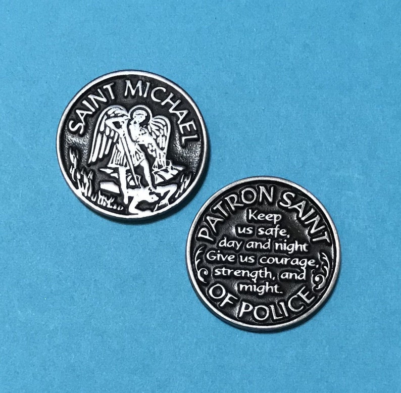 Saint Michael Patron Saint of Police Token - Etsy
