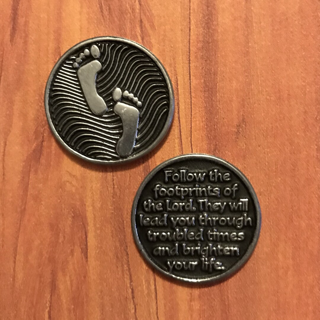 Footprints Pocket Token - Etsy