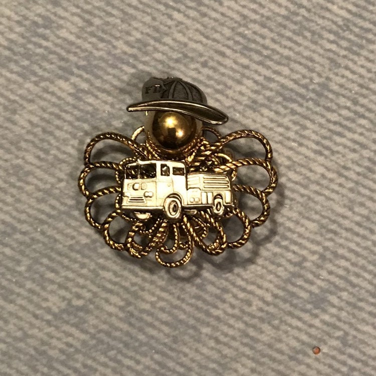 Firefighter Angel Pin - Etsy