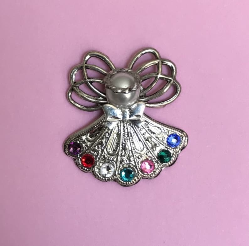 Birthstone Angel Pin #253P - Etsy