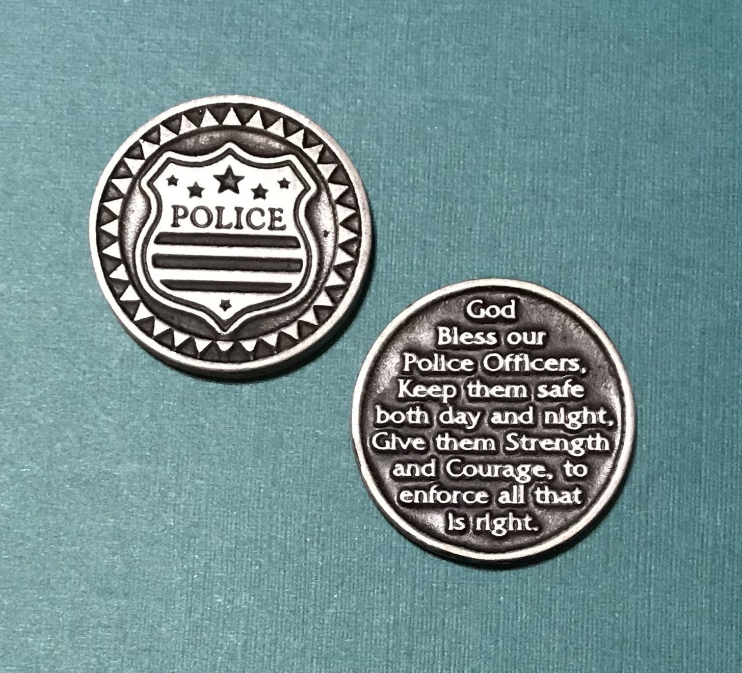Police Pocket Token | Etsy