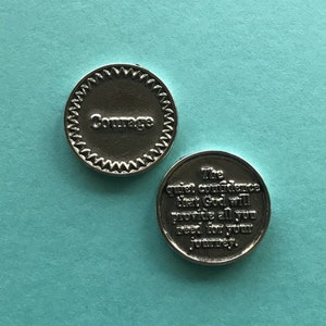 Courage Pocket Token - Etsy
