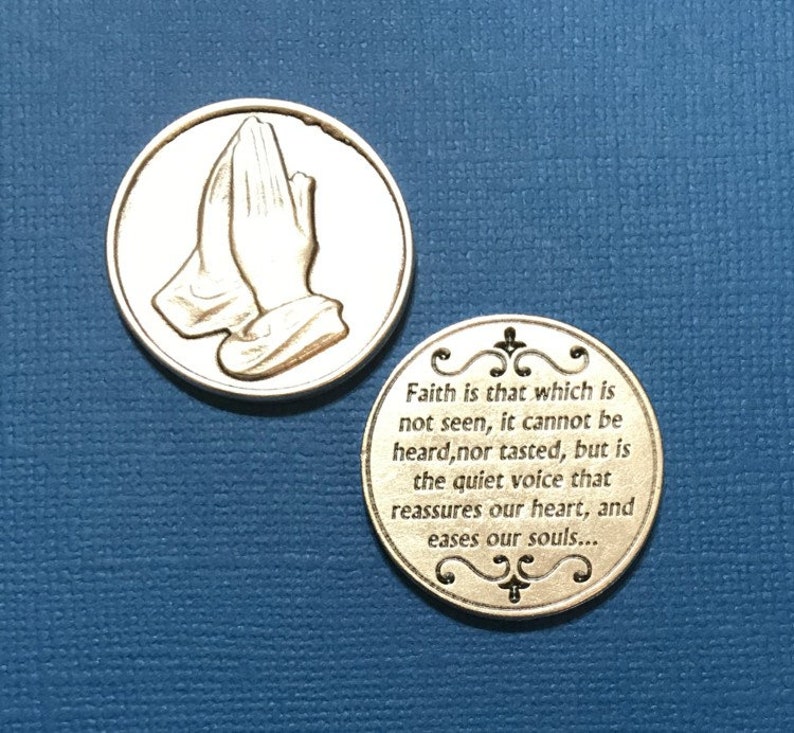 Faith Praying Hands Pocket Token - Etsy