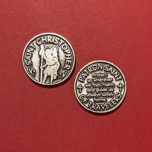 Saint Christopher Token, Patron Saint of Travelers - Etsy