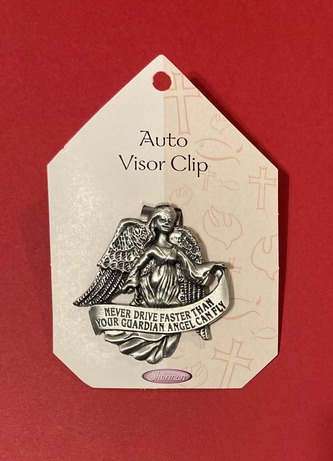 Never Drive Faster Angel Visor Clip 1 - Etsy