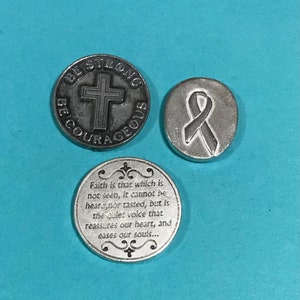 Set of 3 Cancer Pocket Tokens Gift Set - Etsy