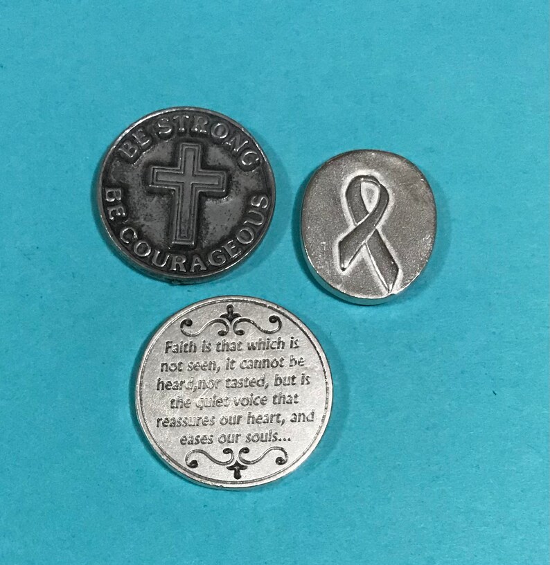 Set of 3 Cancer Pocket Tokens Gift Set - Etsy