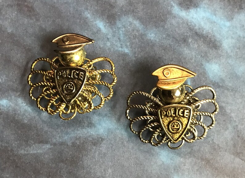 Police Officer Angel Pin Police Officer Police Badge Thin - Etsy